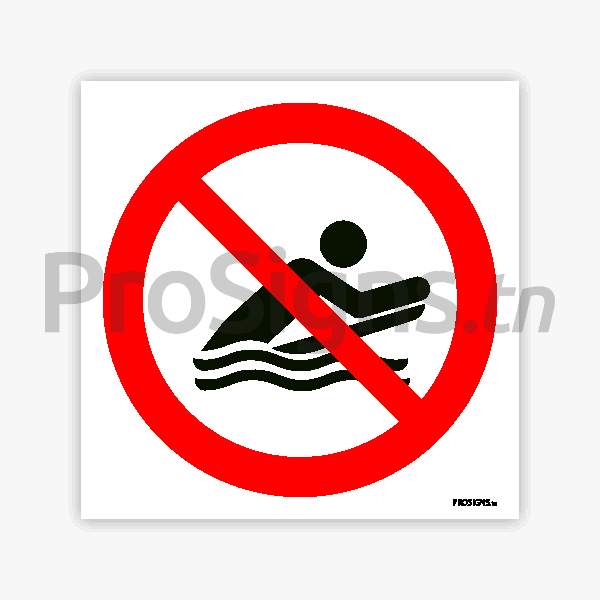 P063 - Pratique du bodyboard interdite - ProSigns